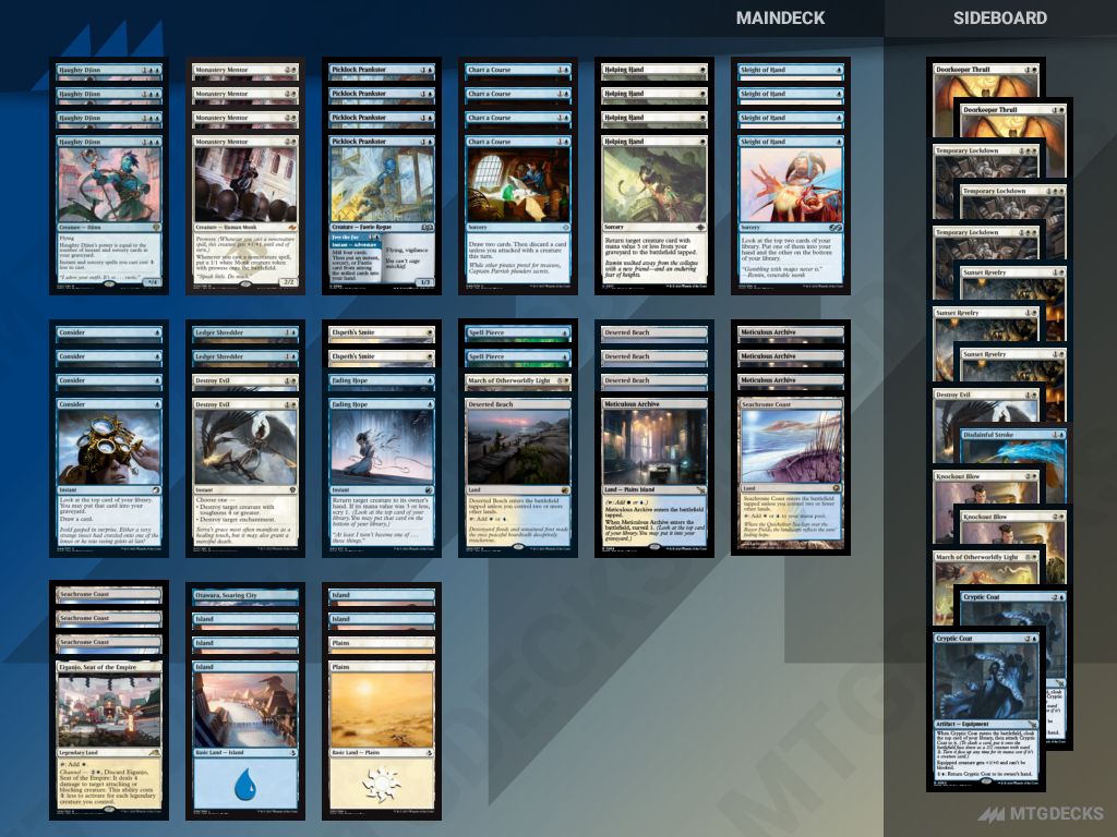 Standard Mentor deck by Tanaka Ryu • MTG DECKS