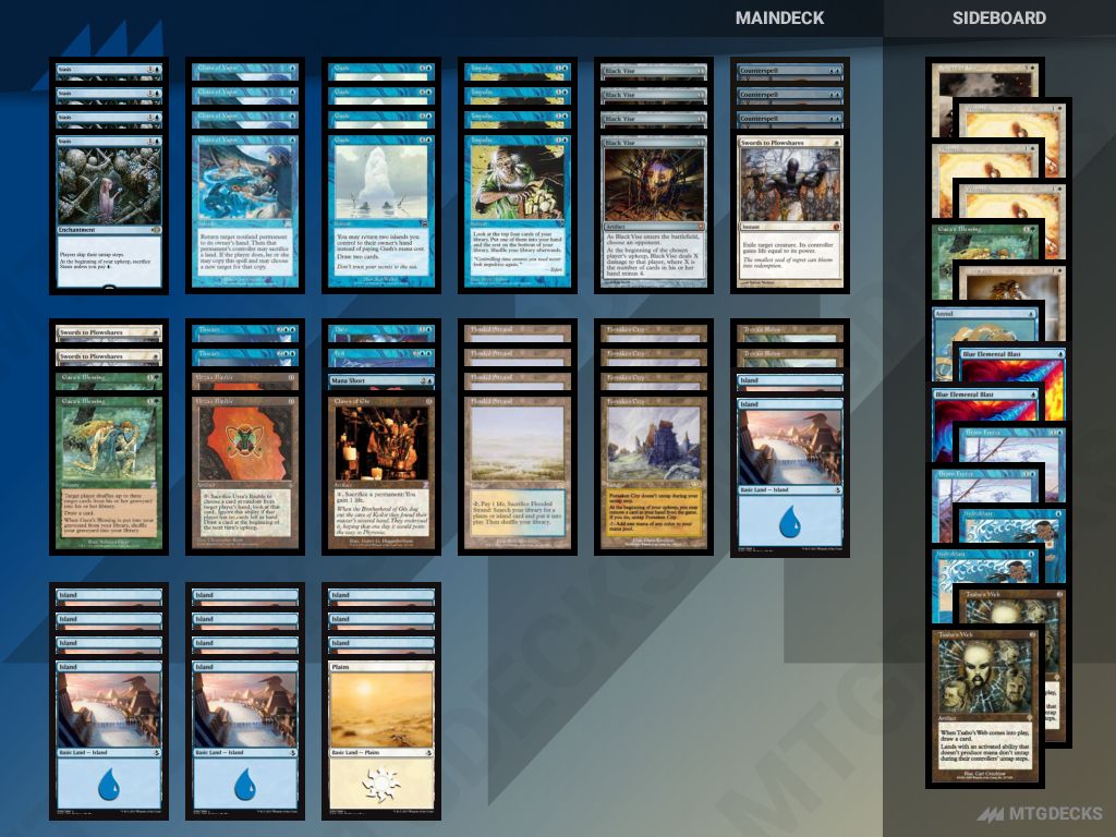 Premodern Stasis deck by ModernMagicEmporium • MTG DECKS