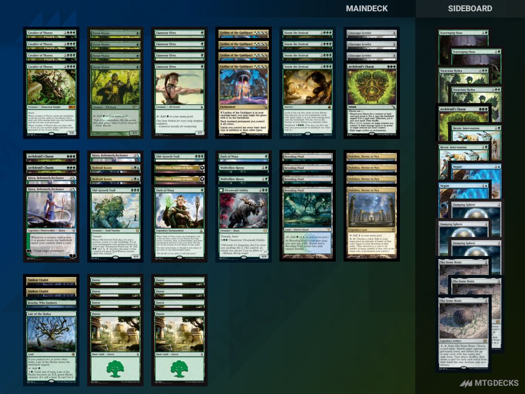 Pioneer Green Devotion deck by albertogipsy • MTG DECKS