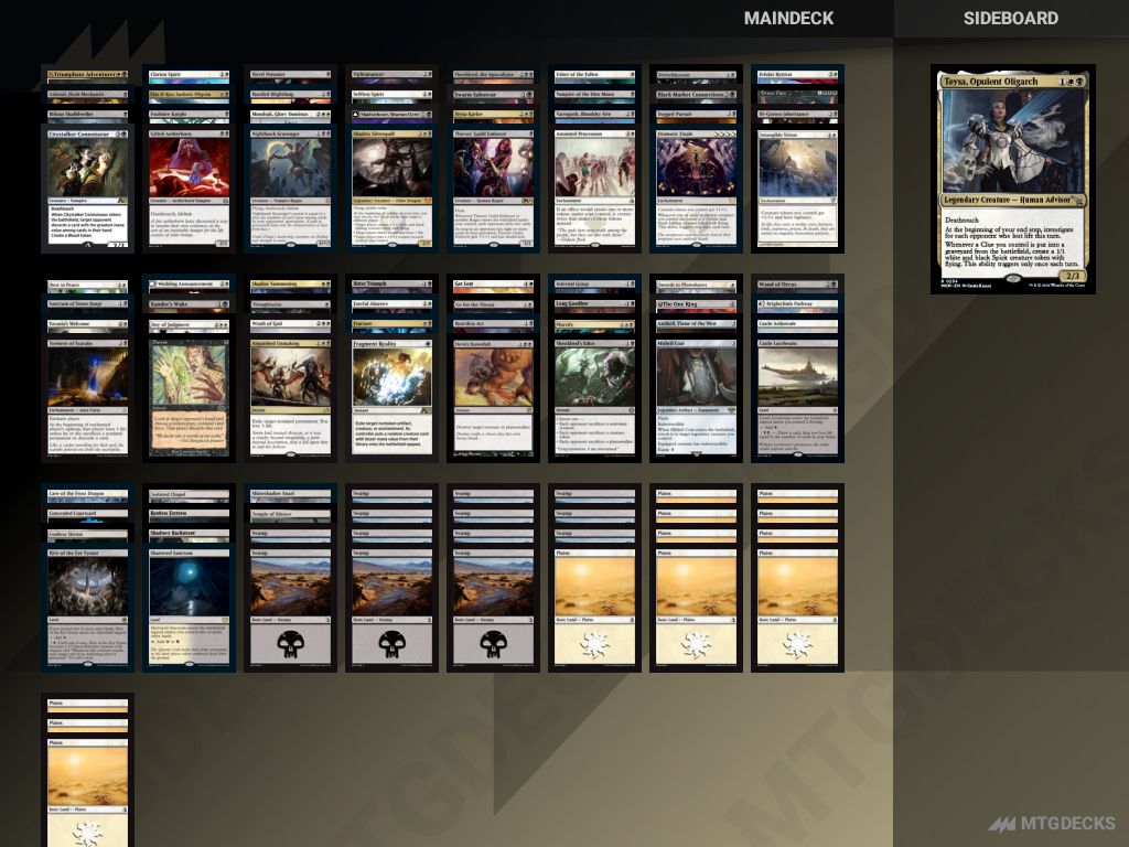 Historic-Brawl Teysa, Opulent Oligarch deck by HistoricBrawler • MTG DECKS