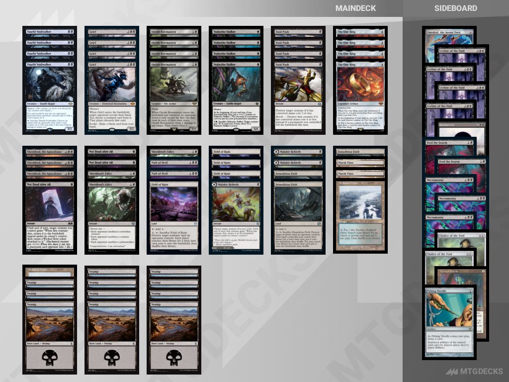 Modern Mono Black deck by Donath • MTG DECKS