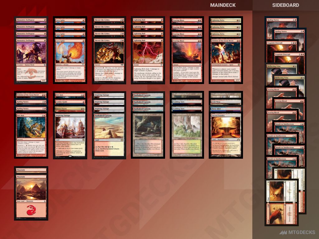 Modern Burn deck by outZEROo • MTG DECKS