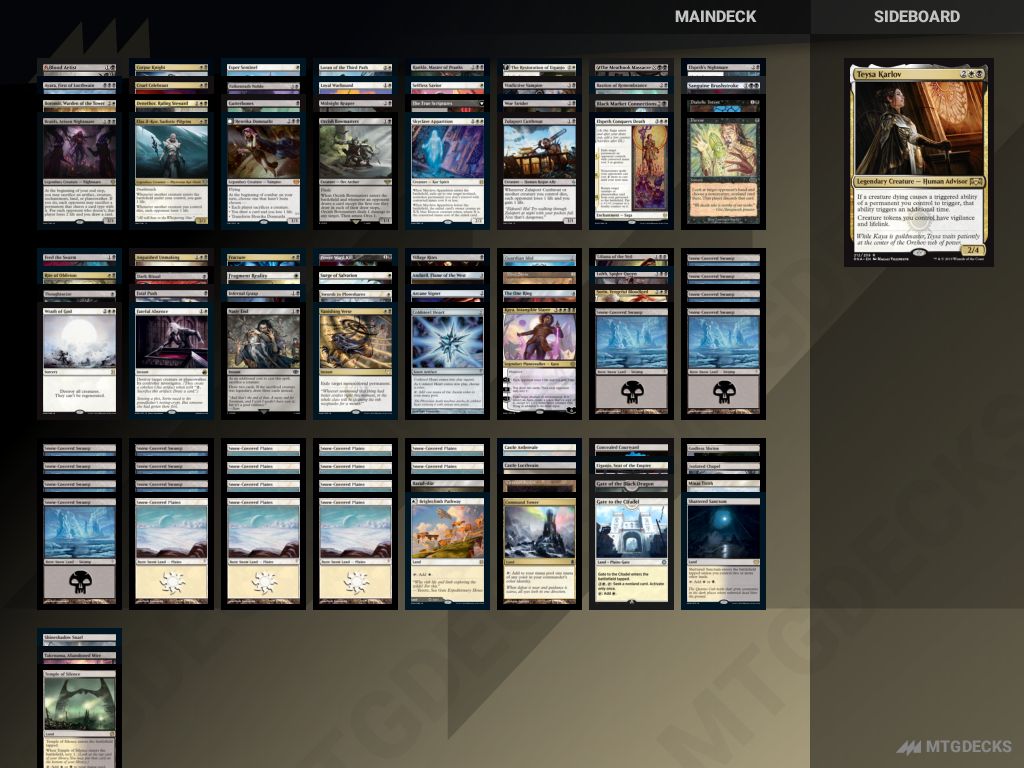 Historic-Brawl Teysa White Black Aristocrats for Brawl deck by ...