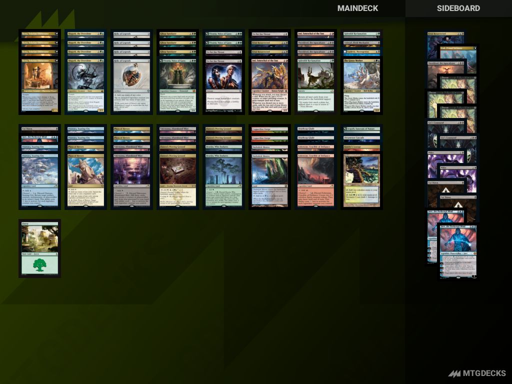 Standard 4 Color Legends deck by LordEgg • MTG DECKS