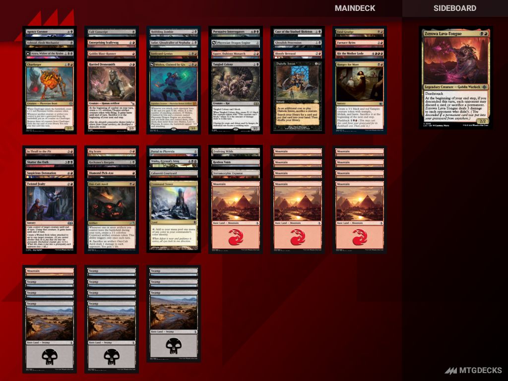 Brawl Zoyowa Lava-Tongue deck by MTGA-Assistant-Meta • MTG DECKS