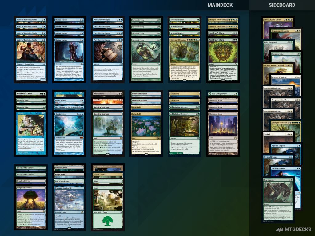 Pioneer Lotus Field Combo deck by Beenew • MTG DECKS