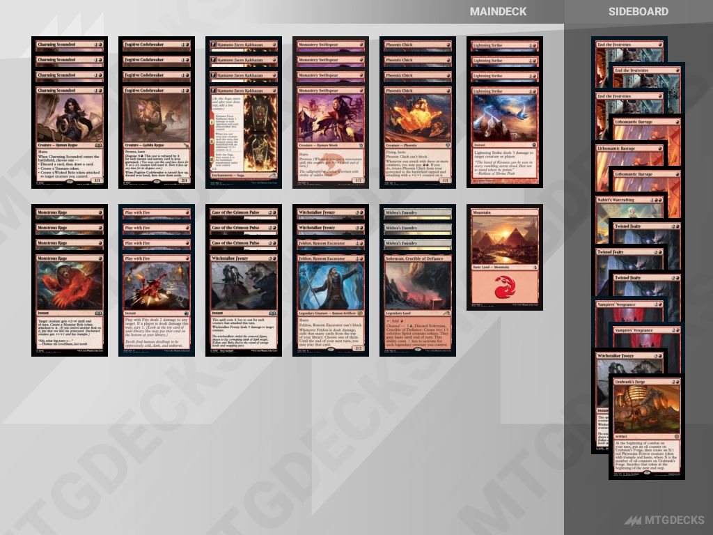 Standard Red Deck Wins deck by Mr-Jackpots • MTG DECKS