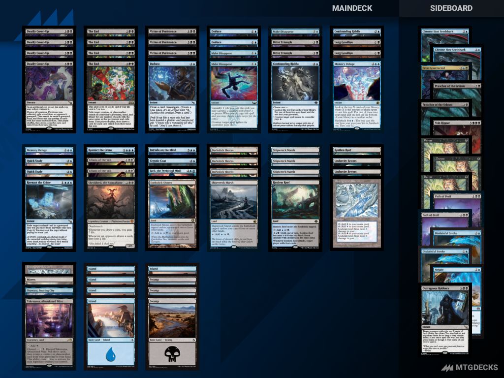 Standard UB Control deck by Watanabe Taiga • MTG DECKS