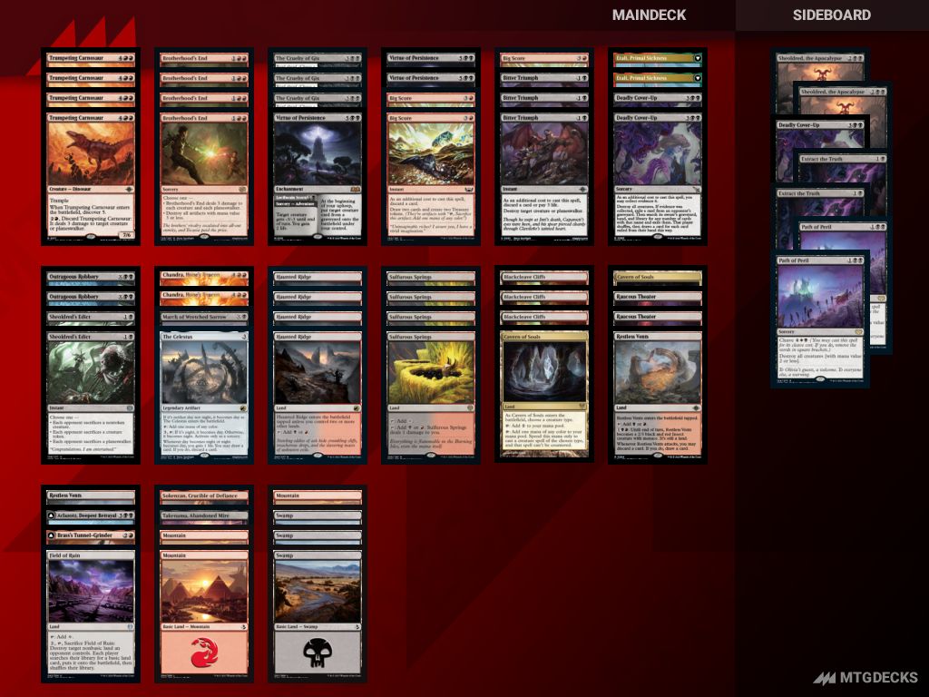 Arena Standard RaKdoZ RoBBeRy Bo1 deck by DeaLerZ • MTG DECKS