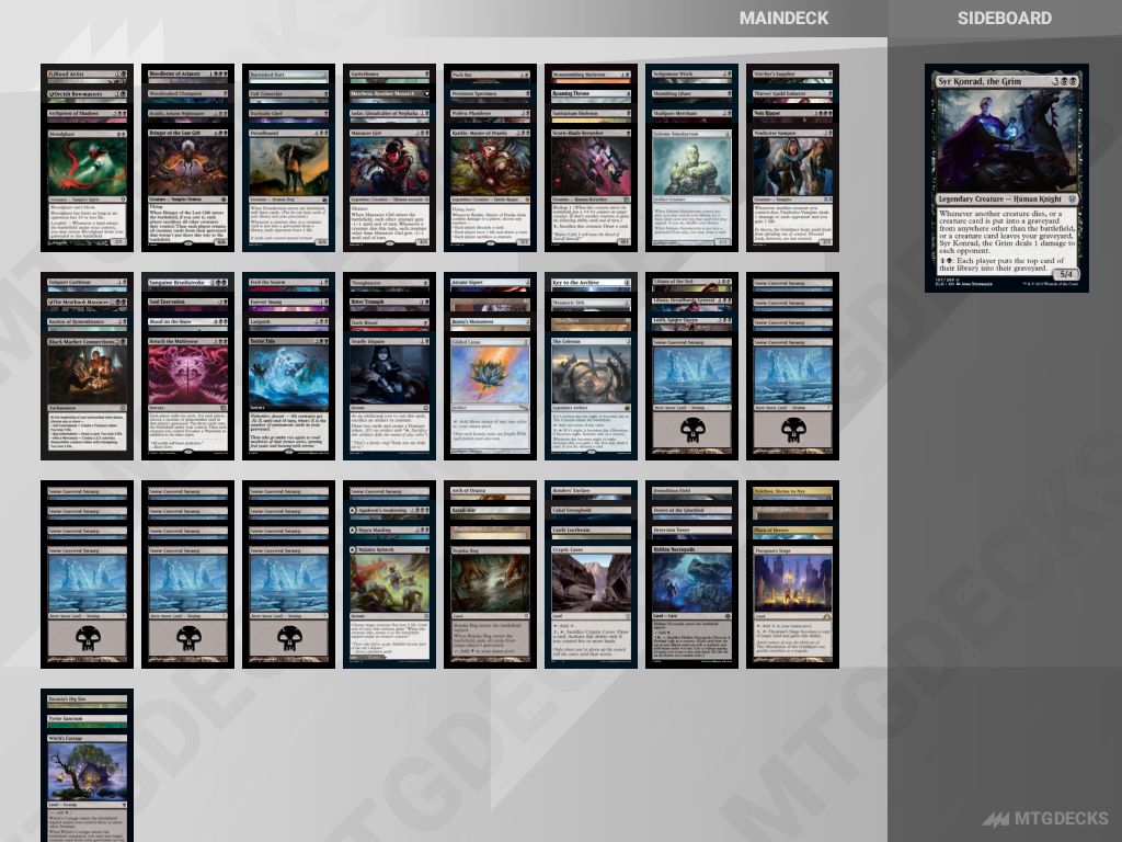 Historic-Brawl Konrad Brawl deck by Malfunktion • MTG DECKS
