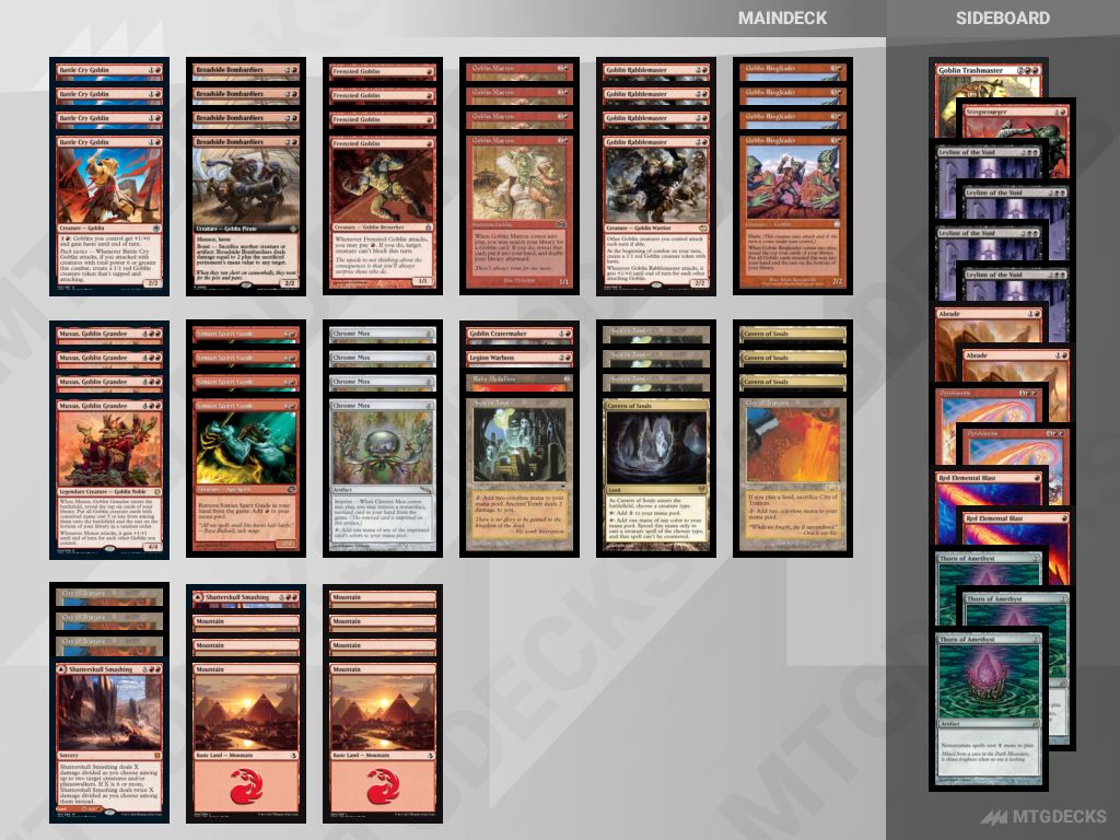 Legacy Goblins deck by Shinohara Gen • MTG DECKS