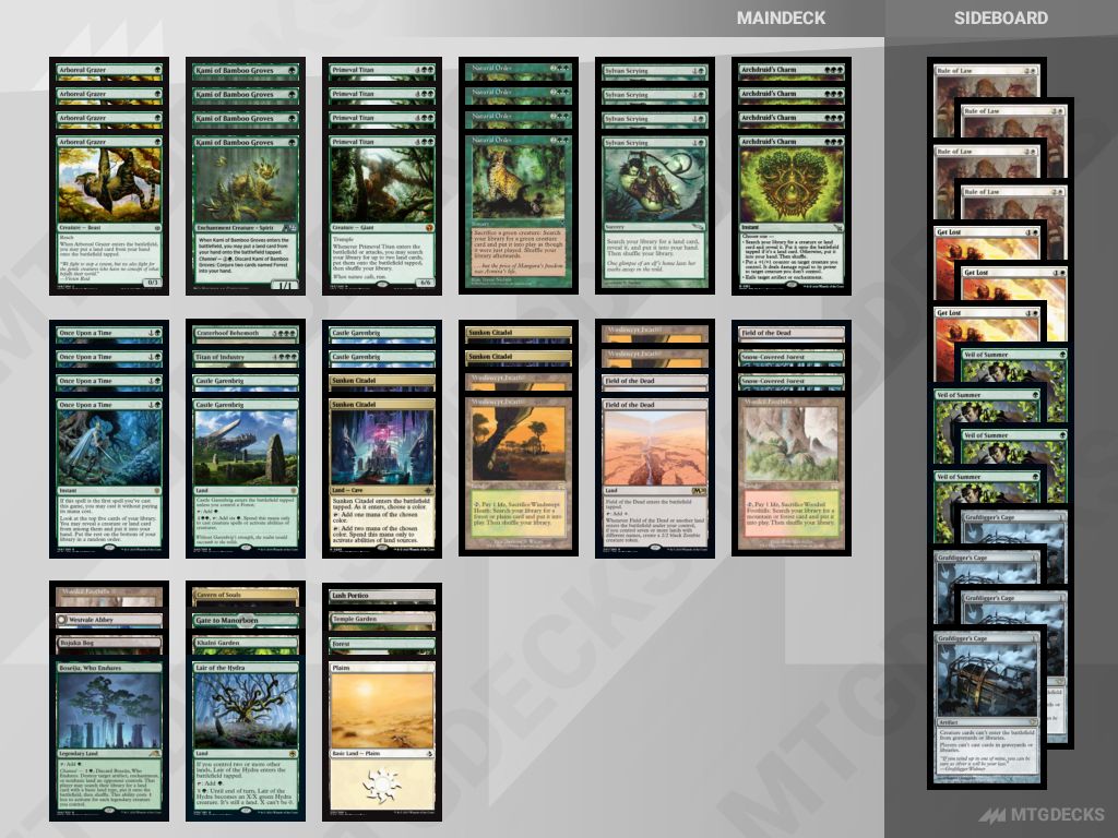 Arena Timeless (T) GW Natural Order (Alth) deck by yerffej03 • MTG DECKS