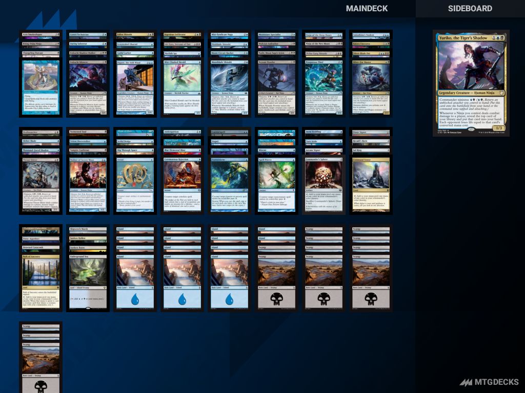 Commander ninja strike deck by Nuro • MTG DECKS