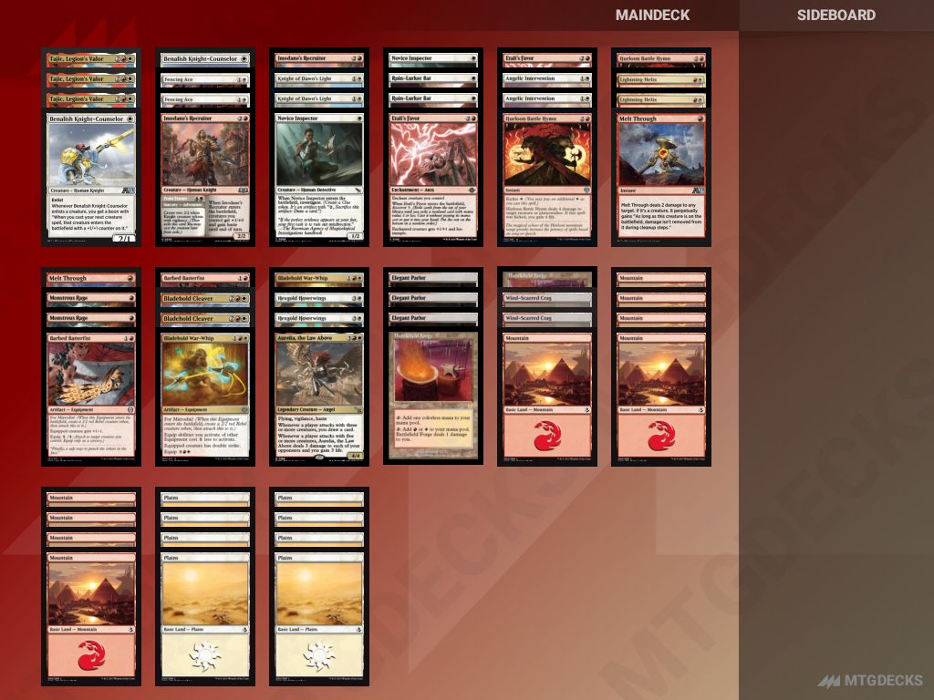 Arena Other ?=?Loc/Decks/Precon/Alchemy_MKM_BattalionBrui deck by ...