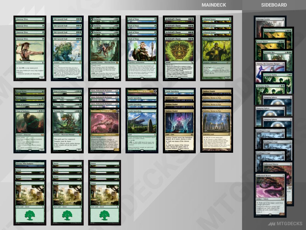 Pioneer Green Devotion deck by Yamanaka Yoshiki • MTG DECKS