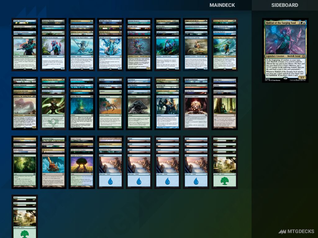 Commander Explorers of the Deep deck by dethonomic • MTG DECKS