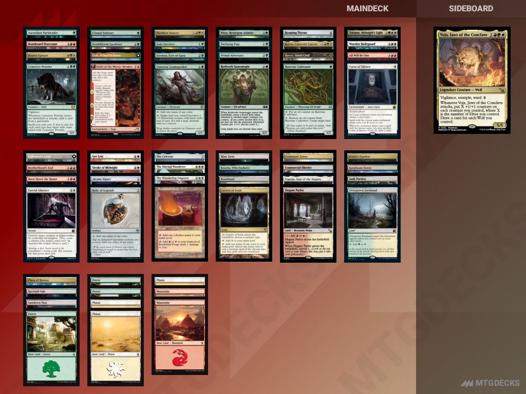 Brawl Voja, Jaws of the Conclave deck by MTGA-Assistant-Meta • MTG DECKS