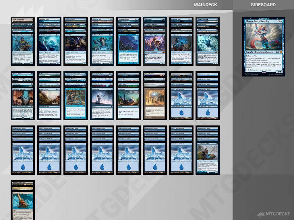 Historic-Brawl Thassa, Deep-Dwelling deck by MTGA-Assistant-Meta • MTG ...