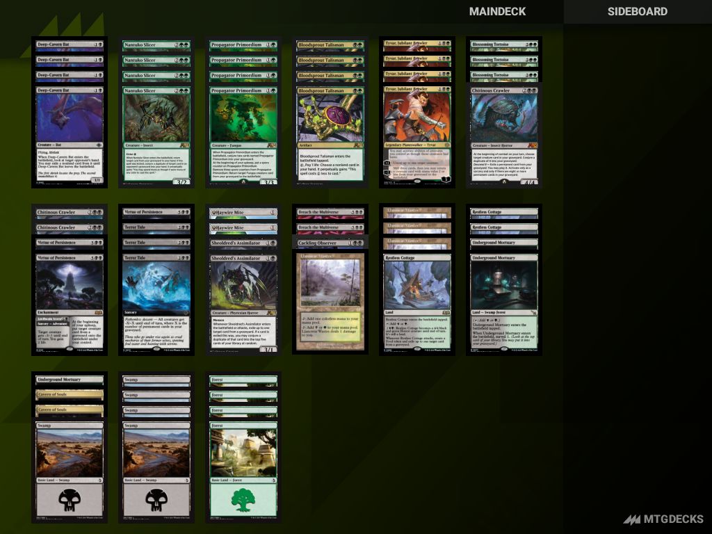Arena Alchemy Golgari Hybrid deck by SkyBLUEkepl • MTG DECKS