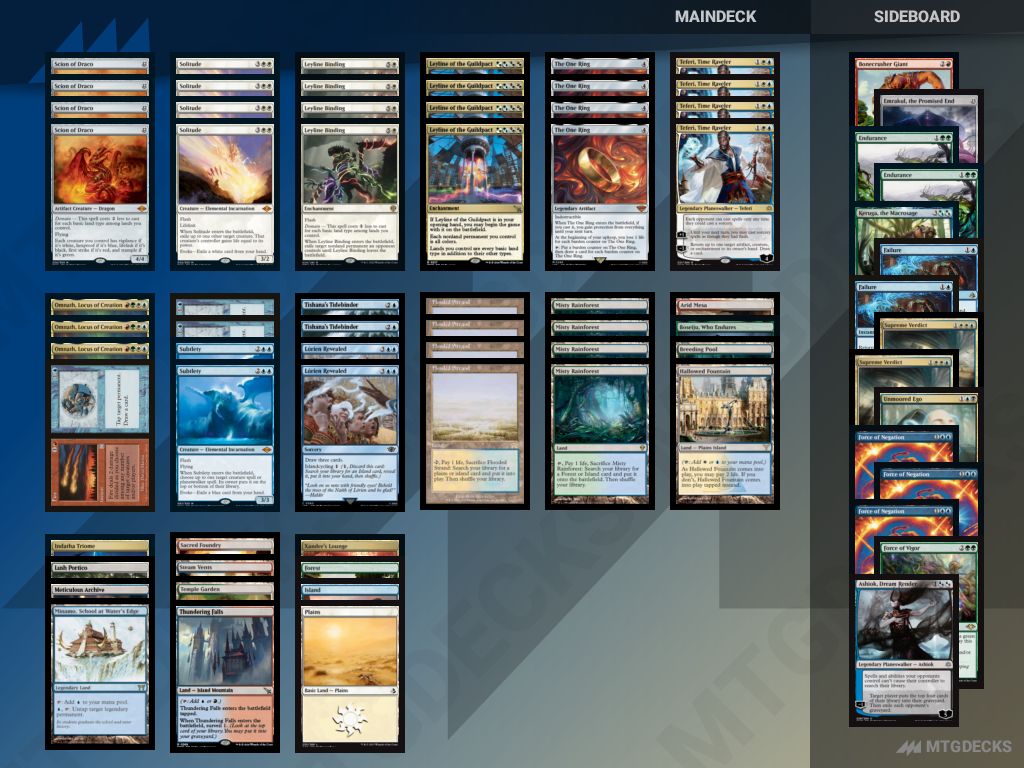 Modern Five-Color Omnath deck by Jin Kim • MTG DECKS