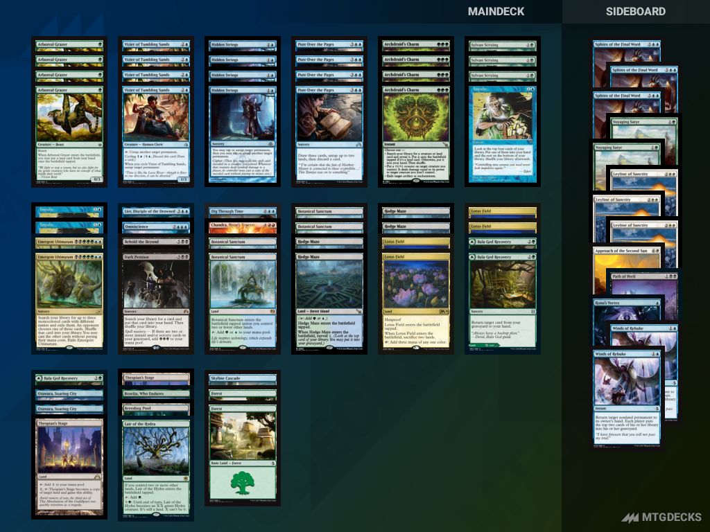 Pioneer Lotus Field Combo deck by TristanJWL • MTG DECKS