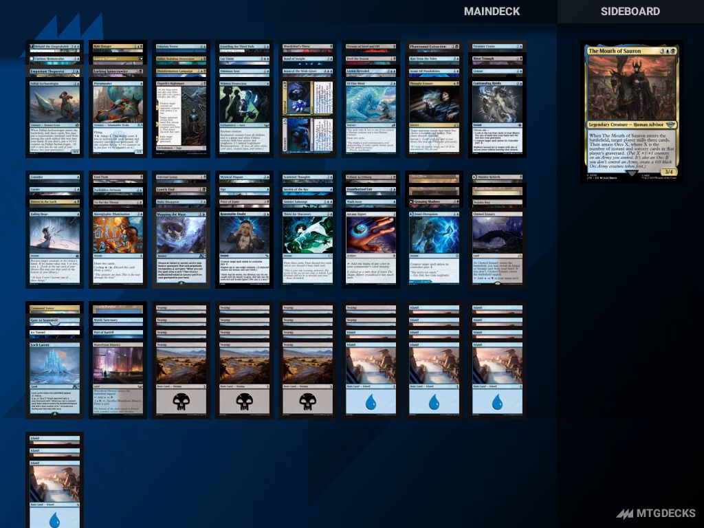 Arena Historic-Brawl The Mouth of Sauron deck by apwap • MTG DECKS