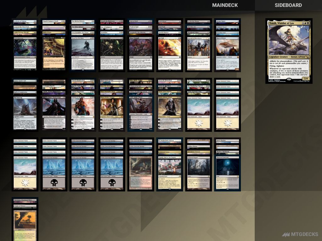 Historic-Brawl Tomik, Wielder of Law deck by MTGA-Assistant-Meta • MTG ...