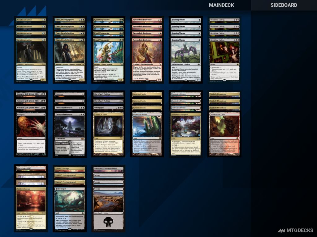 Arena Standard S: Assassins deck by Kinnick • MTG DECKS