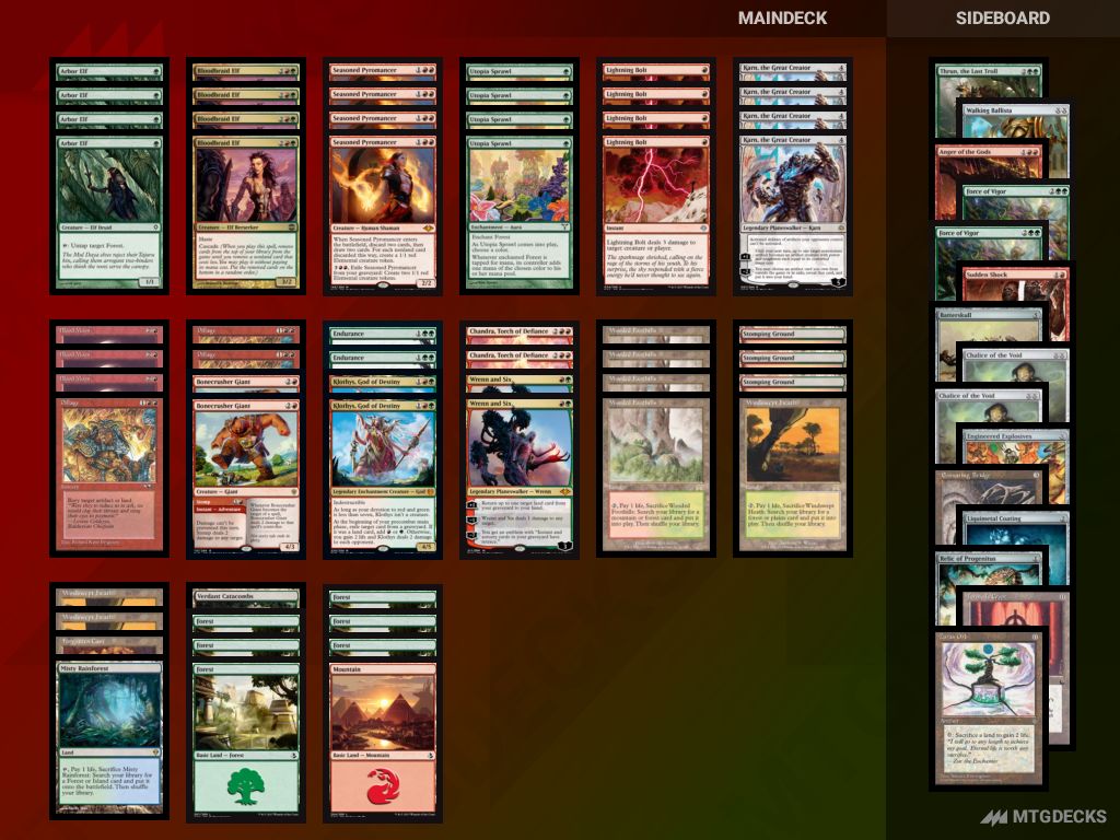 Modern Gruul Ponza deck by Ben Rich • MTG DECKS