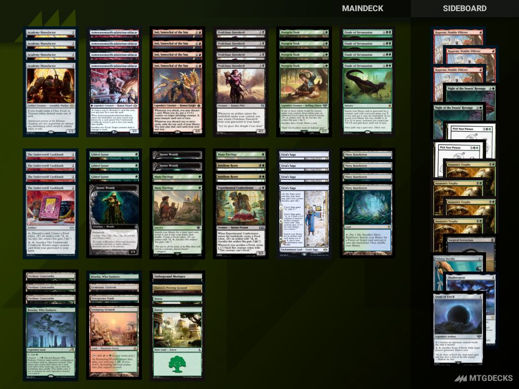 Modern Asmo Food deck by Edgar Luna • MTG DECKS