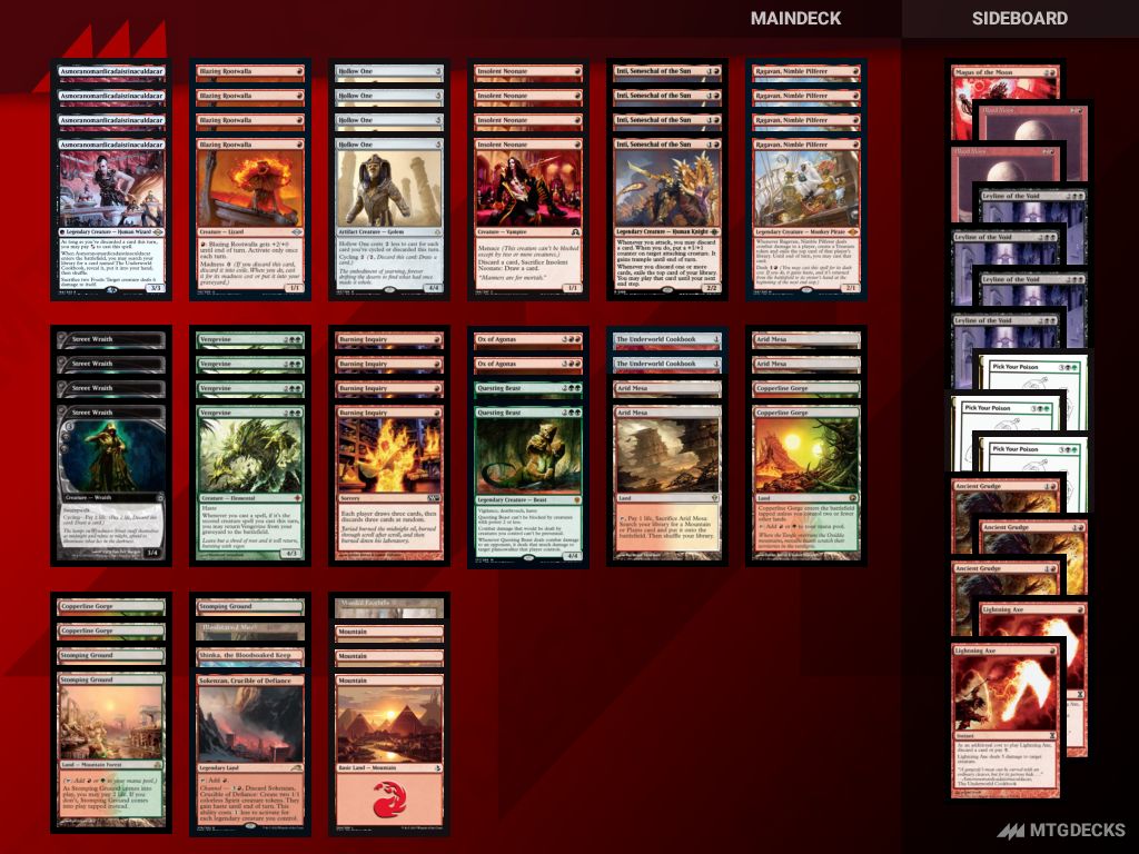 Modern Gruul Asmo deck by Helen Frost • MTG DECKS