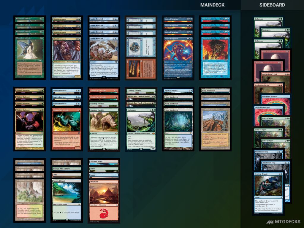 Legacy Temur Cascade deck by Lukas261997 • MTG DECKS