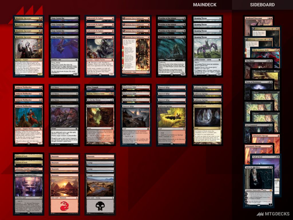 Standard Vampire deck by Onodera Kyohei • MTG DECKS