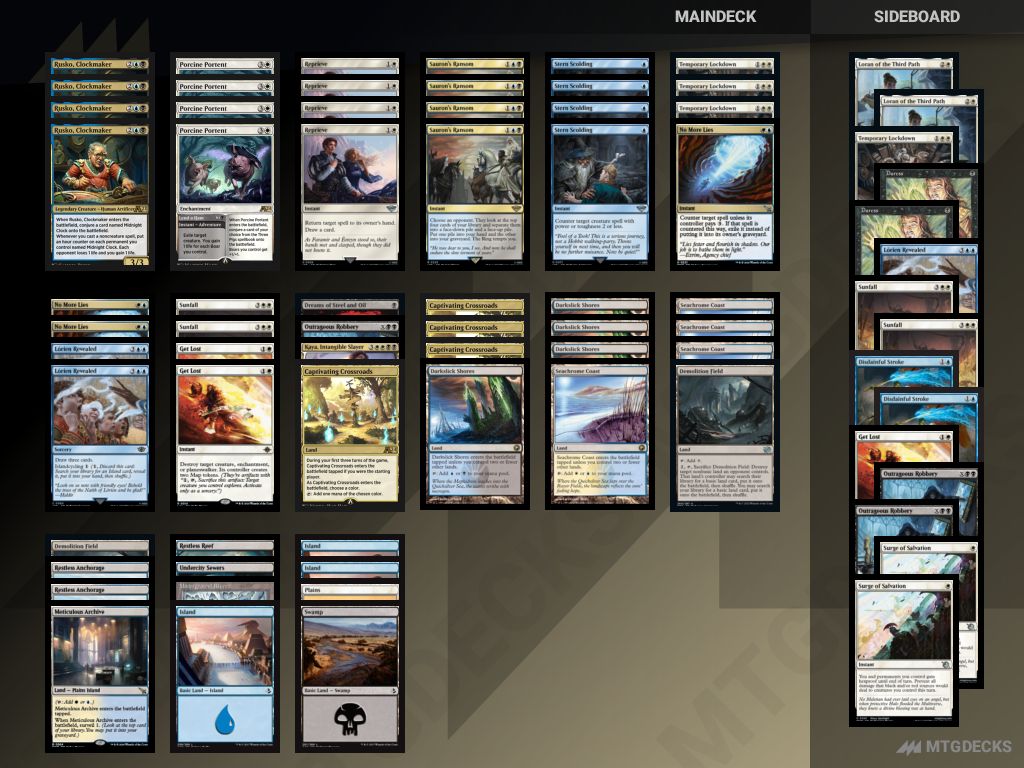 Arena Alchemy stern deck by ChrisB • MTG DECKS