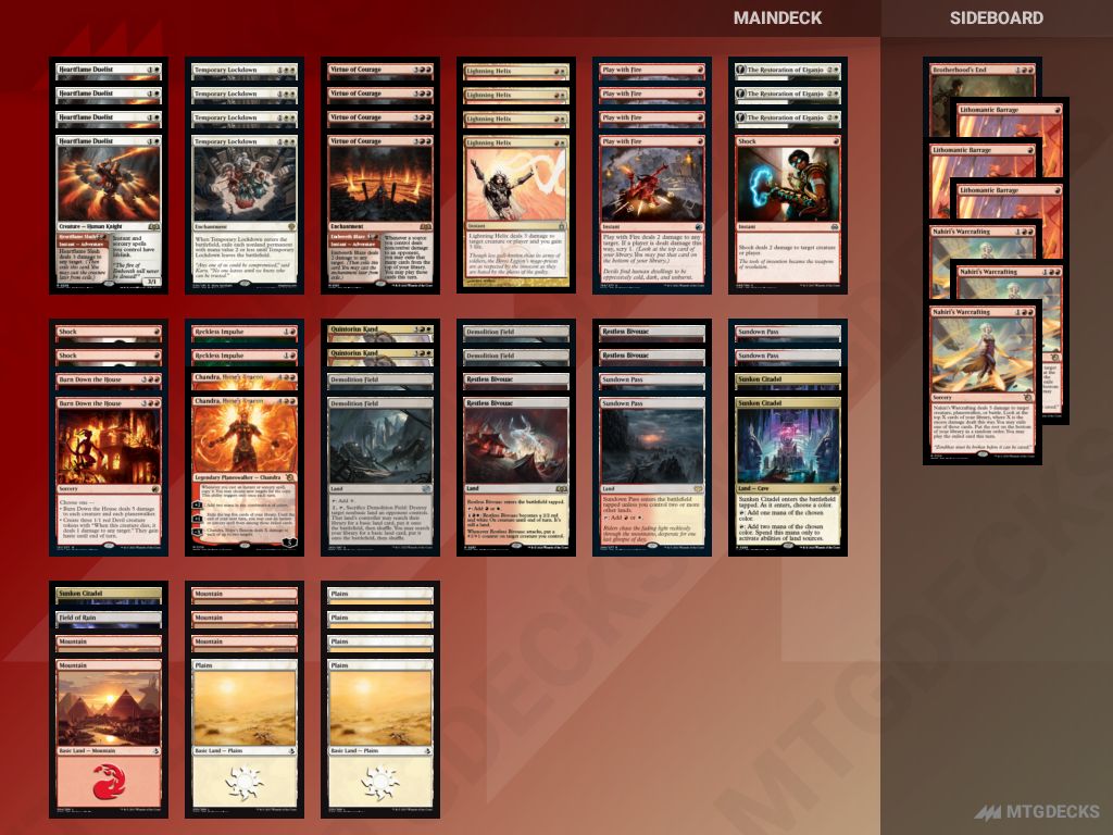 Arena Standard Boros Discover deck by 27TrueRunes • MTG DECKS
