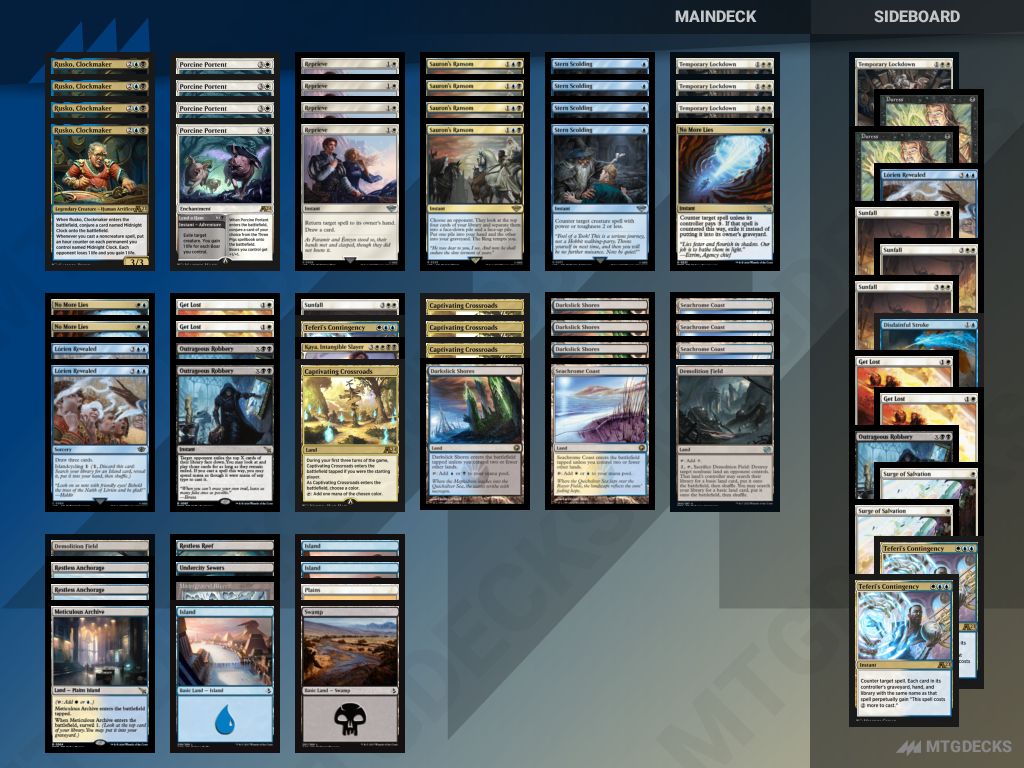 Arena Alchemy stern deck by ChrisB • MTG DECKS