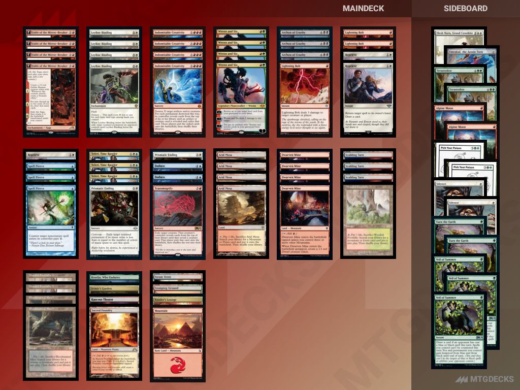 Modern Indomitable Creativity deck by Segawa Ryohei • MTG DECKS