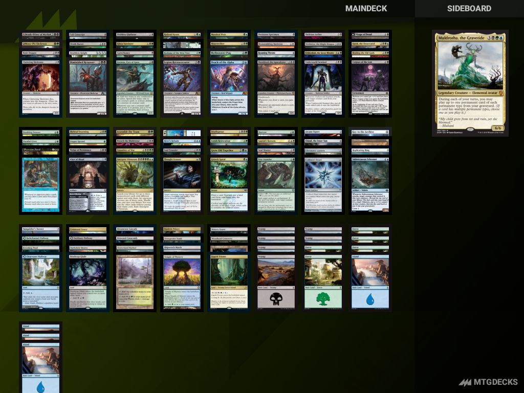 Historic-Brawl muldrothgul deck by DirtyB • MTG DECKS