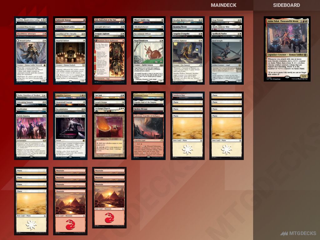 Brawl Anim Pakal, Thousandth Moon deck by MTGA-Assistant-Meta • MTG DECKS