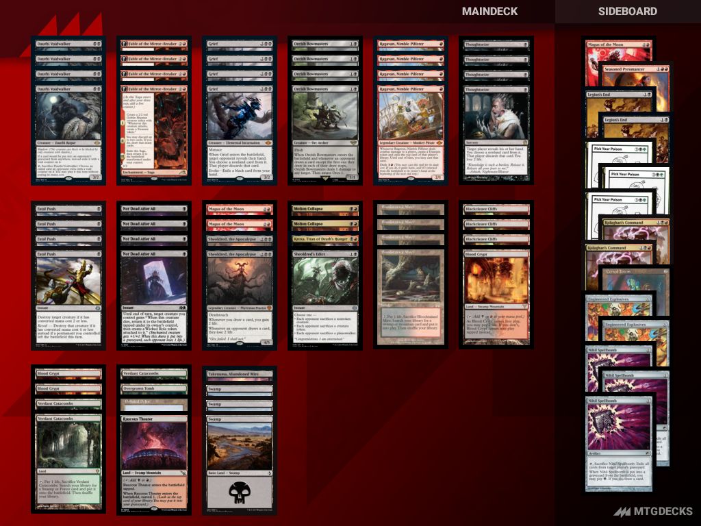 Modern Rakdos Scam deck by Jiří Obraz • MTG DECKS