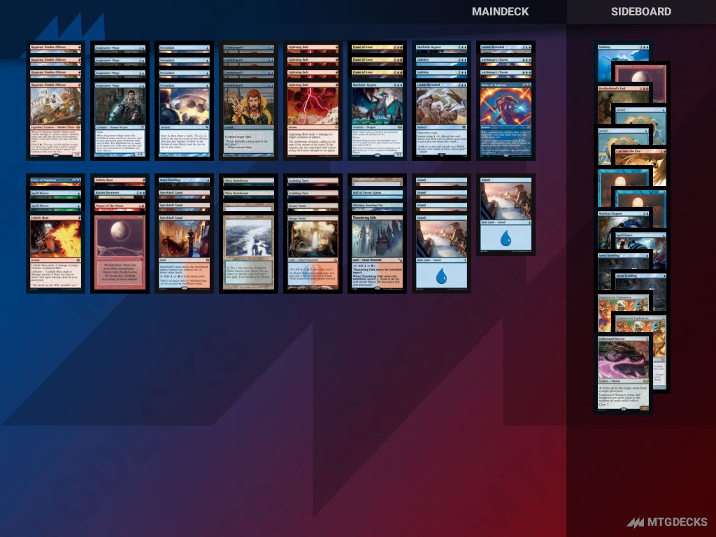 Modern Izzet Control deck by Torsten Anders • MTG DECKS