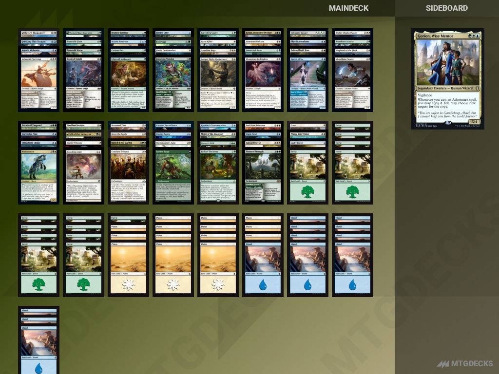 Commander Gorion deck by thesaltyshroom • MTG DECKS