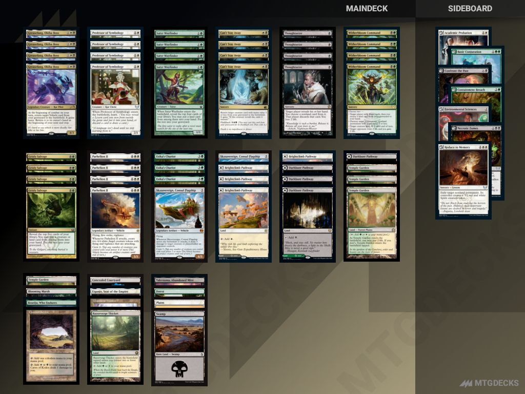 Arena Explorer E Abzan Greasefang deck by Lobo Blanco • MTG DECKS