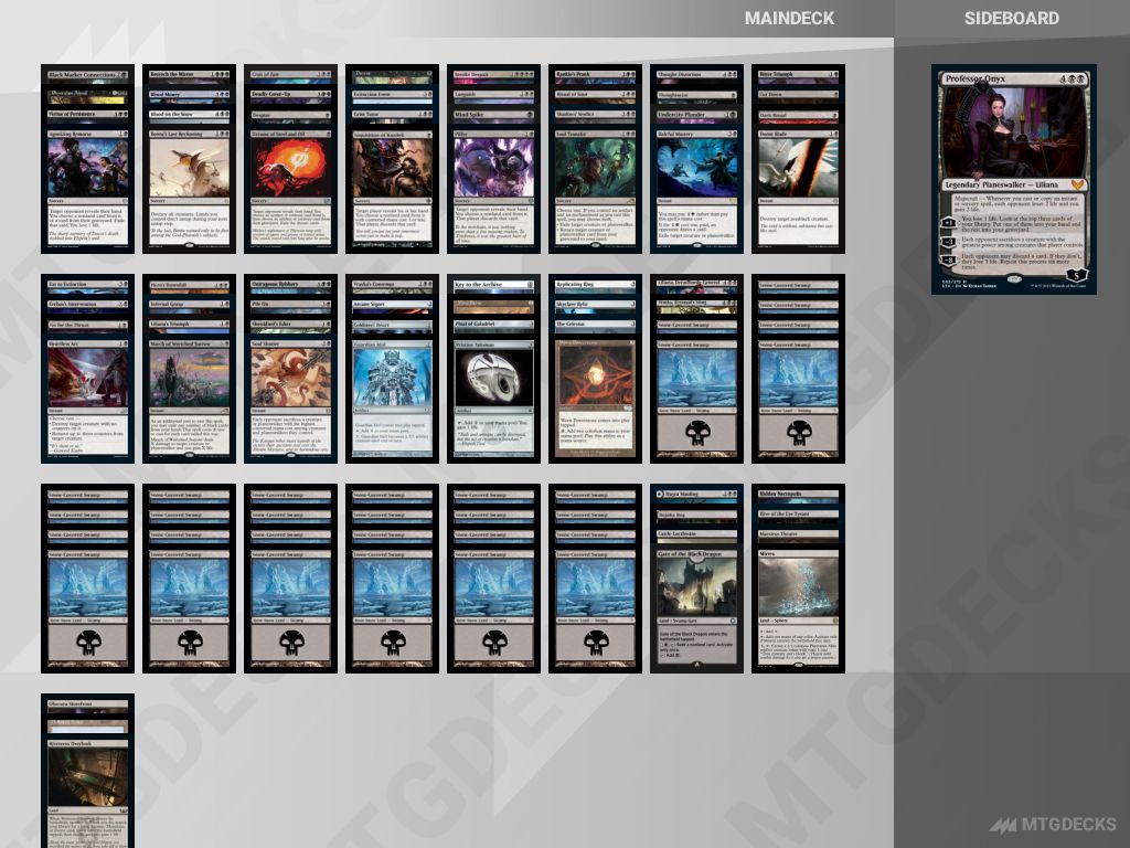 Historic-Brawl Professor Onyx deck by MTGA-Assistant-Meta • MTG DECKS