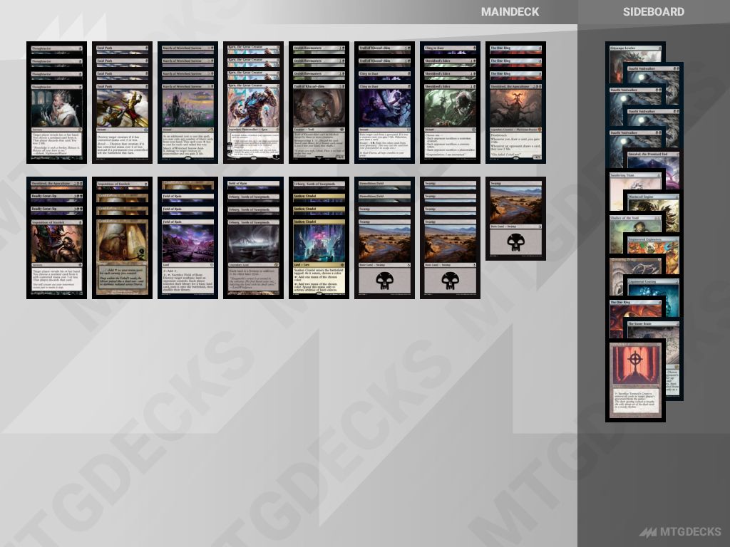 Modern Mono Black deck by Kawakami Hiroshi • MTG DECKS