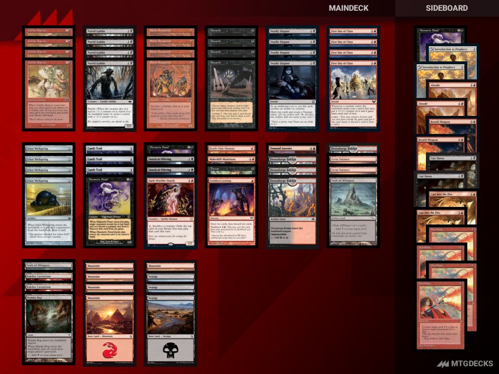 Pauper Goblin Combo deck by Luca Ferrari • MTG DECKS