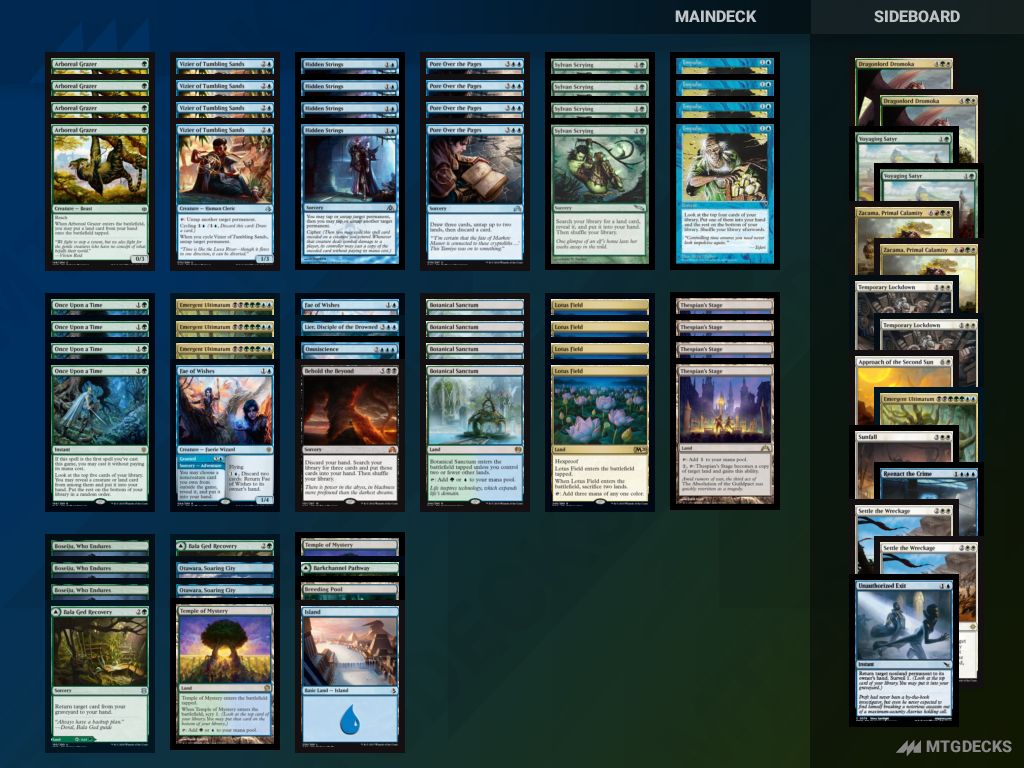 Pioneer Lotus Combo deck by Koga Ichirou • MTG DECKS