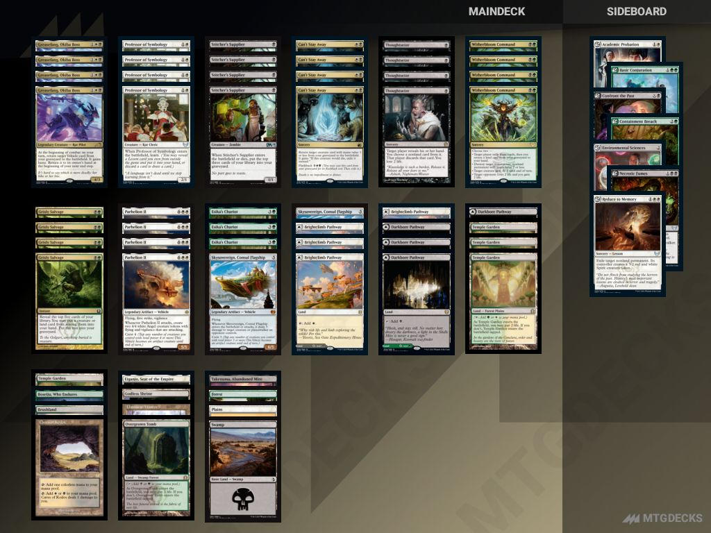 Arena Explorer E Abzan Greasefang deck by Lobo Blanco • MTG DECKS