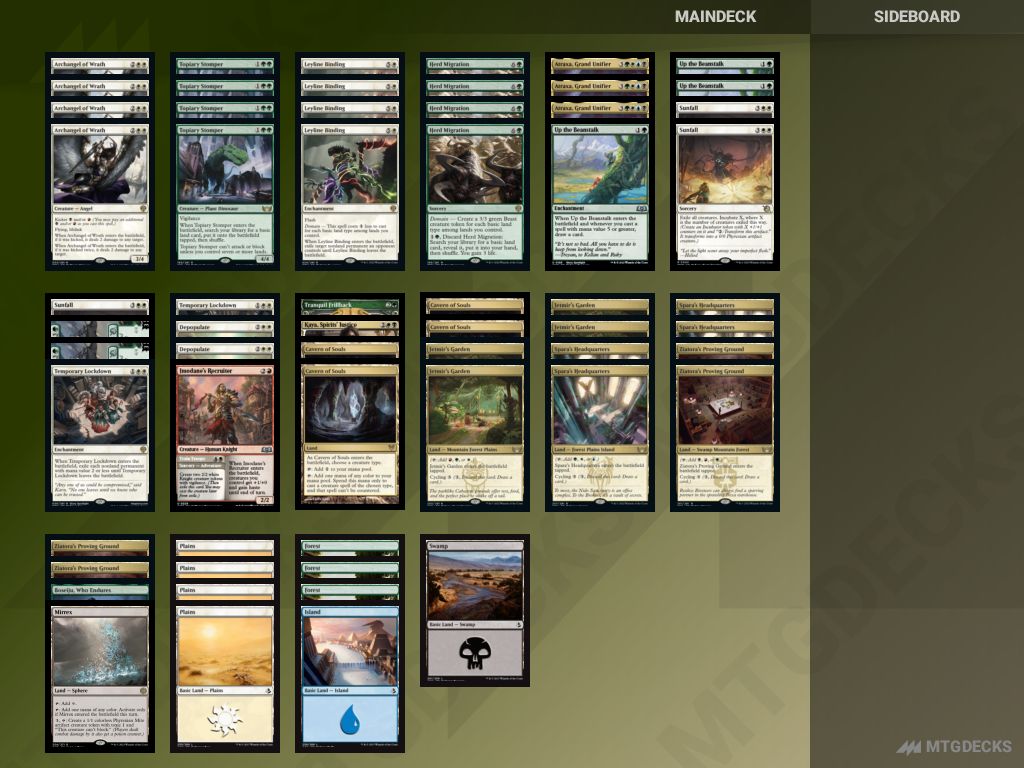 Arena Standard (S) Domain BO1 deck by yerffej03 • MTG DECKS