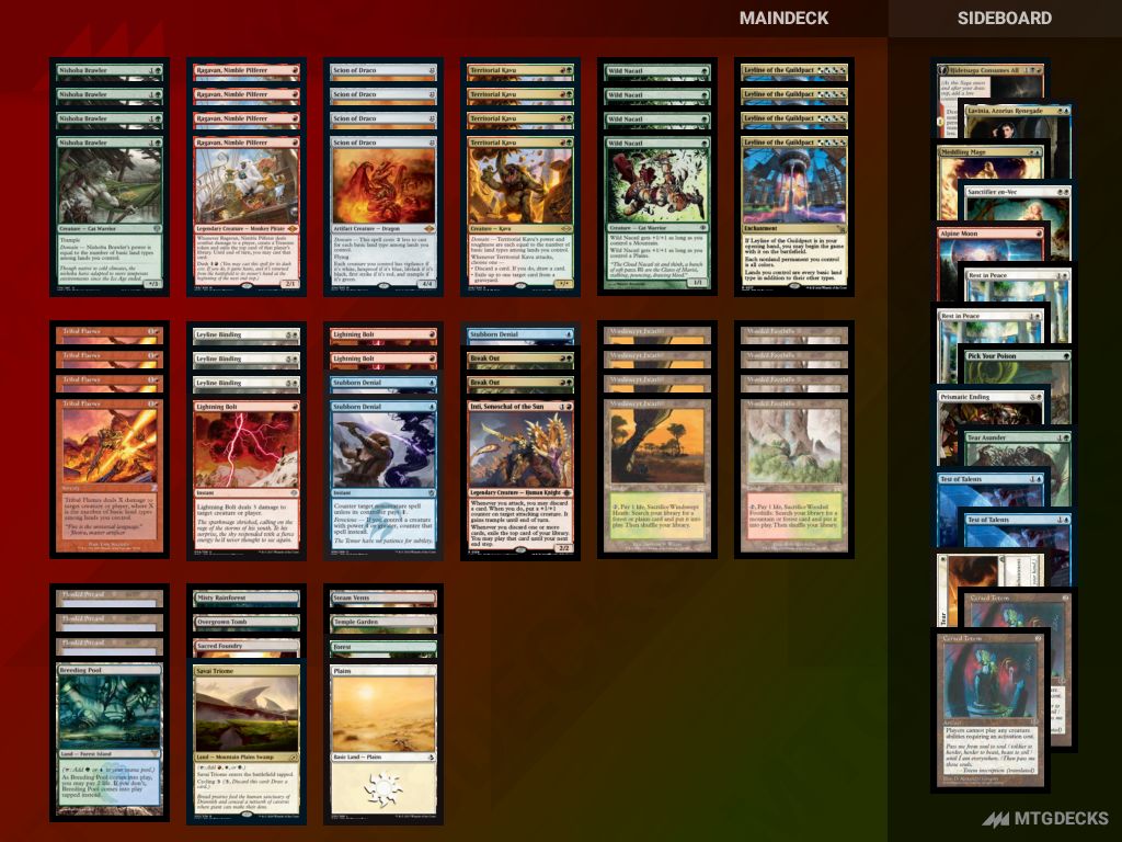 Modern Domain Zoo deck by Mahendra Raval • MTG DECKS